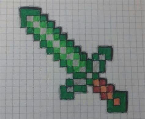 Картинки для срисовки Minecraft по клеточкам