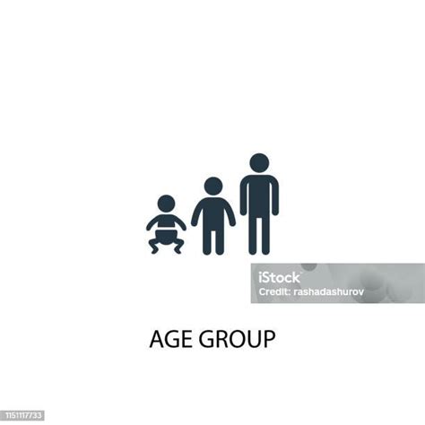 연령 그룹 아이콘입니다 간단한 요소 그림입니다 연령 그룹 컨셉 심볼 디자인 웹 및 모바일에 사용할 수 있습니다 노인에 대한 스톡 벡터 아트 및 기타 이미지 Istock