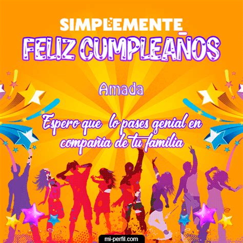 Simplemente Feliz Cumpleaños Amada Tarjetas Gif Online