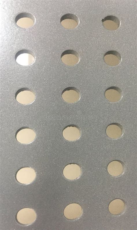 Texture Of A Perforated Sheet Metal Stock Image Image Of Grille