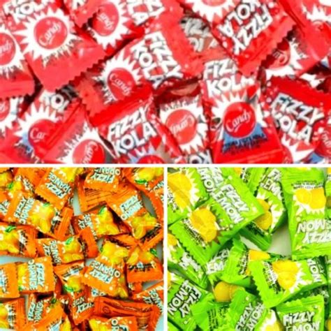 Fizzy Candy 25pcs 100pcs Fizzy Cola Fizzy Lemon Fizzy Orange