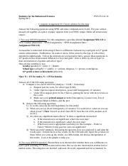 SPSS Assignment S Statistics For The Behavioral Sciences Spring PSYCH UA Computer