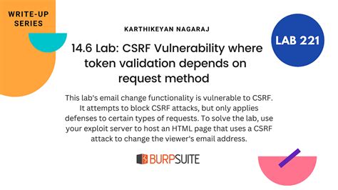 14 6 lab csrf vulnerability where token validation depends on request