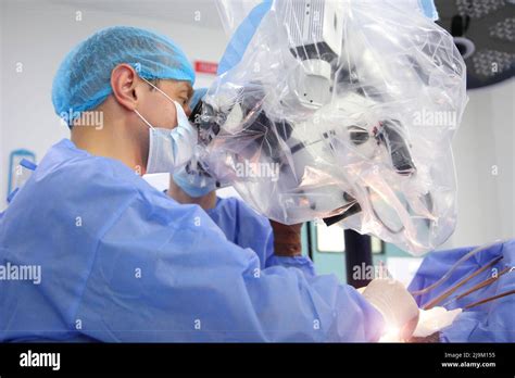Treatment Of A Brain Aneurysm Surgical Operation On The Brain A Team