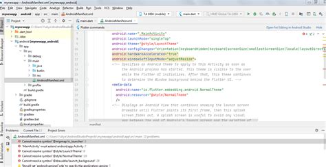 Multiple Errors In Android App Src Main Androidmanifest Xml Issue Flutter Flutter