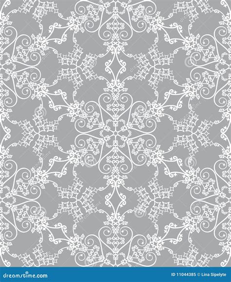 Snowflakes On Silver Background Stock Vector Illustration Of Amazing Pantone 11044385