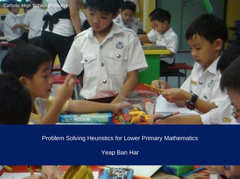 Lower Primary Maths Problem Solving Ppt