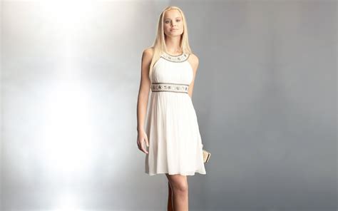 배경 화면 화이트 모델 금발의 유행 웨딩 드레스 봄 소녀 여자 겉옷 사진 촬영 칵테일 드레스 소매 신부