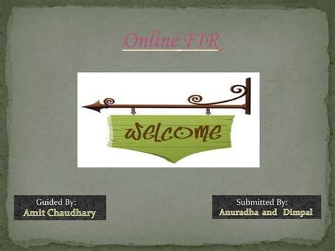Online Fir System Pptx