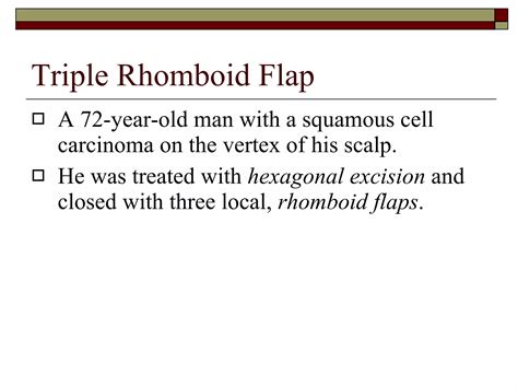 Triple Rhomboid Flap Ppt