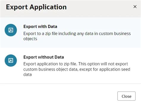 How To Export Bo Data And Visual Builder Cloud Service Vbcs