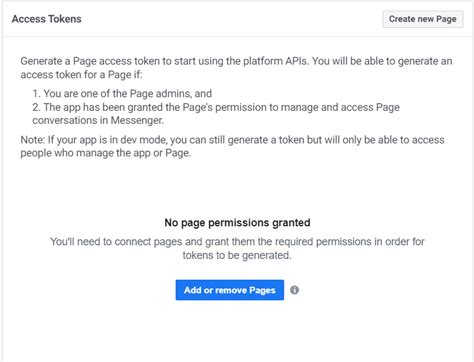 Facebook Messaging Api Access Token Based On Groups Page Stack Overflow