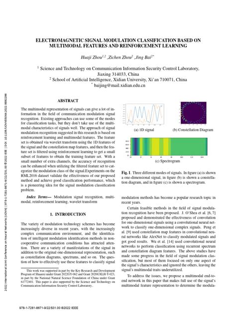 Electromagnetic Signal Modulation Classification Based On Multimodal Features And Reinforcement