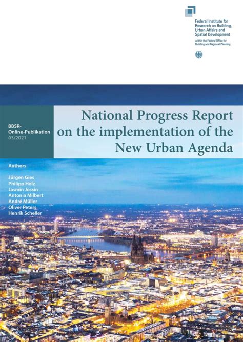 National Progress Report On The Implementation Of The New Urban Agenda Citytransitions