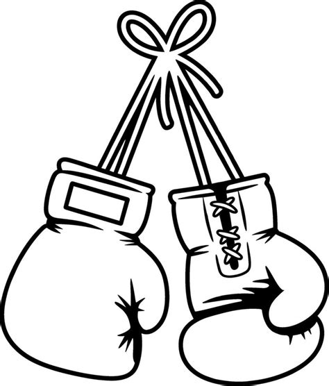 Boxing Gloves Outline 59494799 Vector Art At Vecteezy