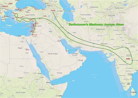 Bartholomews Missionary Journeys The Birth Of Christianity