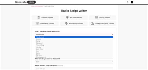 Radio Script Writer [free Unlimited] Generate Story