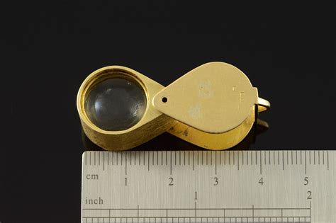 14k 244g Stunning Jewelers Loupe Magnify Glass Yellow Gold Pendant Property Room