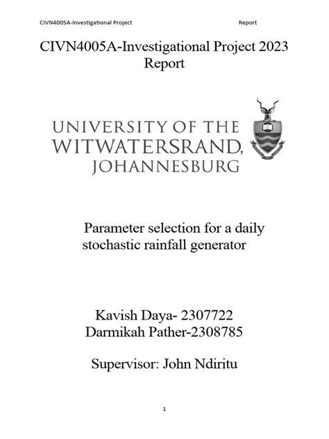 Kavish Daya And Darmikah Pather Final Ip Report Pdf Bootstrapping