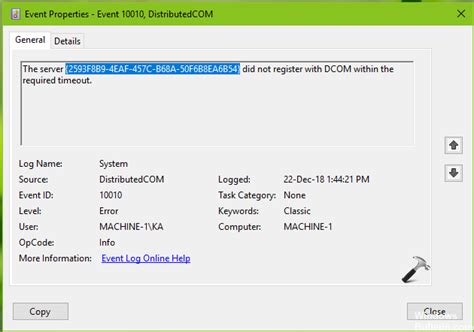The Server Did Not Register With Dcom Within The Required Timeout