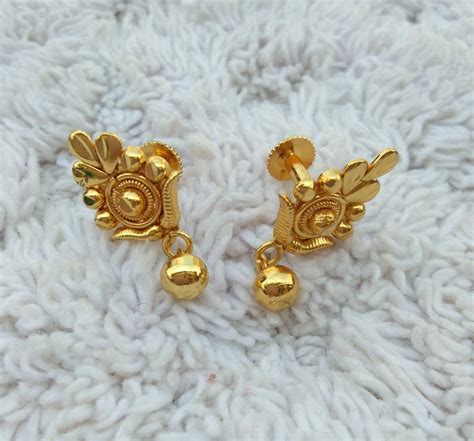 South Indian Gold Earring Designs For Women