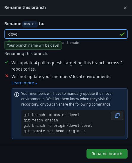 Renaming The Default Branch To Devel Bioconductor Community Blog