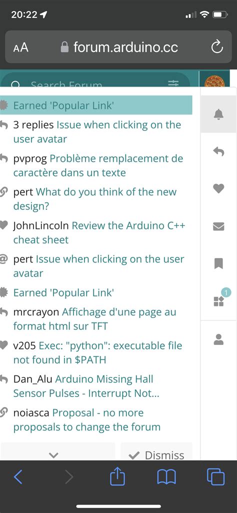 Issue When Clicking On The User Avatar Website And Forum Arduino Forum
