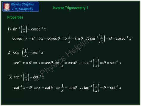 Inverse Trigonometry 1 Pptx