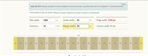 Html How To Calculate Container Grid Sizes Including Gutter Column