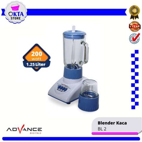 Promo Advance Blender Mulitfungsi Bl Tabung Kaca Bl Diskon Di Seller Cuanz Store
