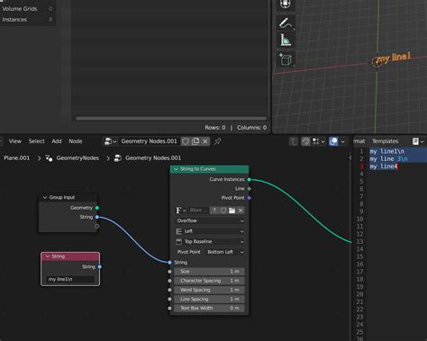 How To Insert Text With Multiple Lines In String Node In Gn Blender