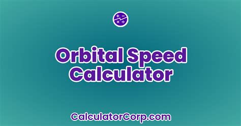 Orbital Speed Calculator