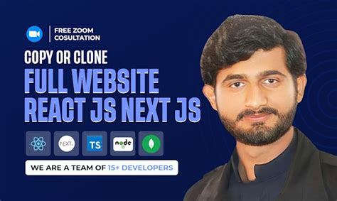 Clone Redesign Migrate Convert Any Website Into React Js Next Js By