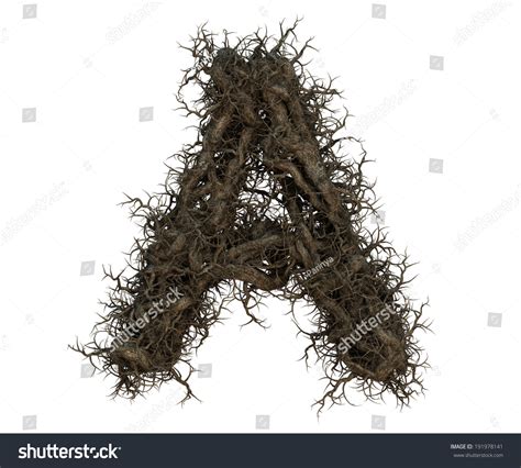 Tree Branch Alphabet Stock Illustration 191978141 Shutterstock