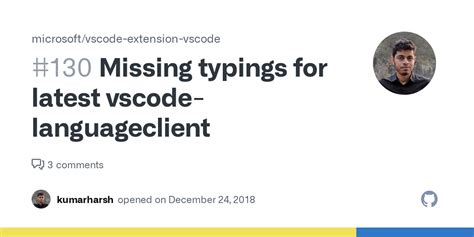 Missing Typings For Latest Vscode Languageclient · Issue 130 · Microsoftvscode Extension