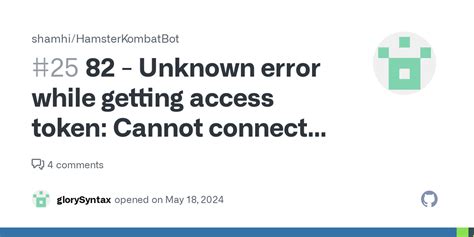 82 Unknown Error While Getting Access Token Cannot Connect To Host