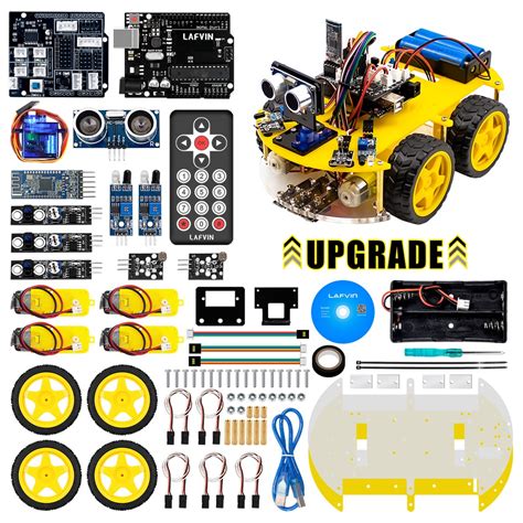 Lafvin Arduino Smart Robot Car Kit Set For Arduino Uno R3 With Complete