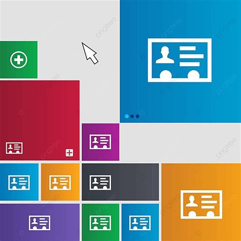 Modern Metro Style Buttons For Cards And Badges Photo Background And