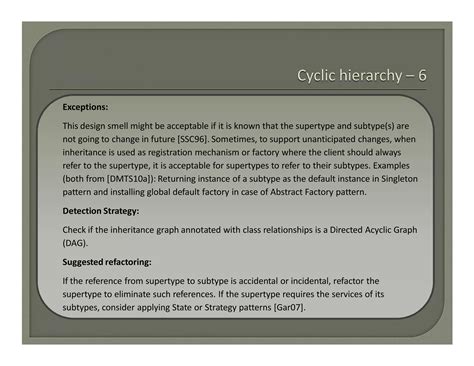 Principle Based Classification Of Design Smells Ppt