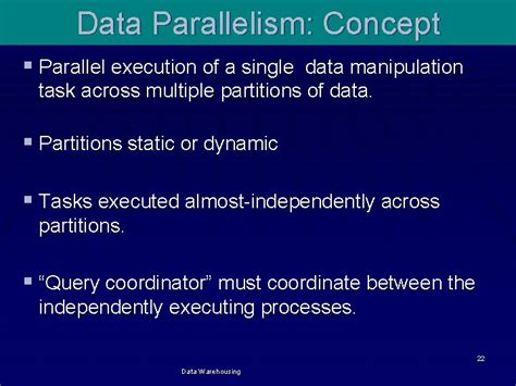 Data Warehousing Need For Speed Parallelism Data Warehousing