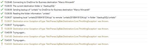 One Drive For Business Destination Issue Destination Issues Sql