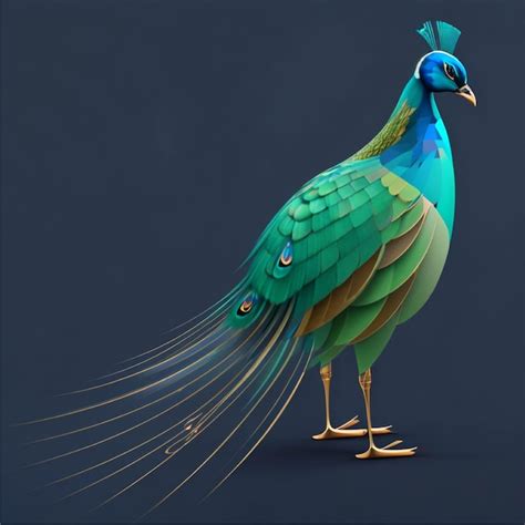 Premium Ai Image Peacock Bird Image Illustration