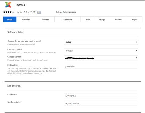 Cara Instalasi Joomla Melalui App Installer Softaculous Nusantarablog