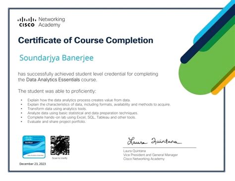 Soundarjya Banerjee On Linkedin Dataanalytics Cisco Cisconetworkingacademy Cisconetacad
