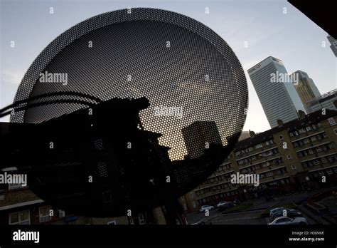A Tower Hamlets Estate Is Pictured With Hsbc And No1 Canada Square