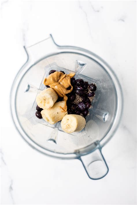 Blueberry Peanut Butter Smoothie W Protein Real Food Whole Life