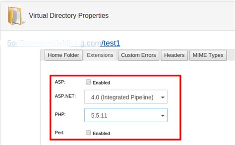 Setting Multiple Versions Of Aspnet And Php Under Your Website Solidcp Virtual Applications