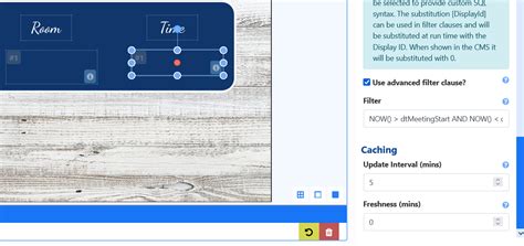 Dataset Sql Filter Format In V4 For Meeting Room Schedule Cms