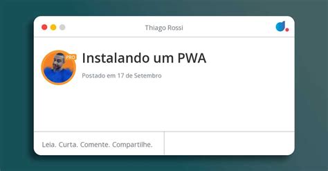 Instalando Um PWA