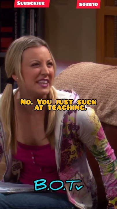 Sheldon Teaching Penny Physics Tbbt Youtube